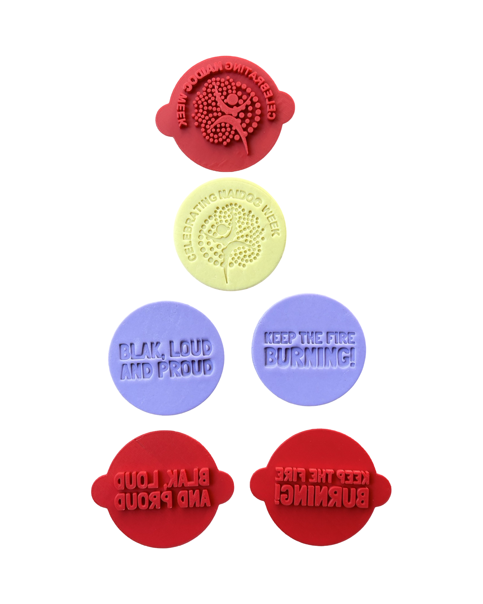NAIDOC week cookie stamp Aboriginal first nations keep the fire burnin ...