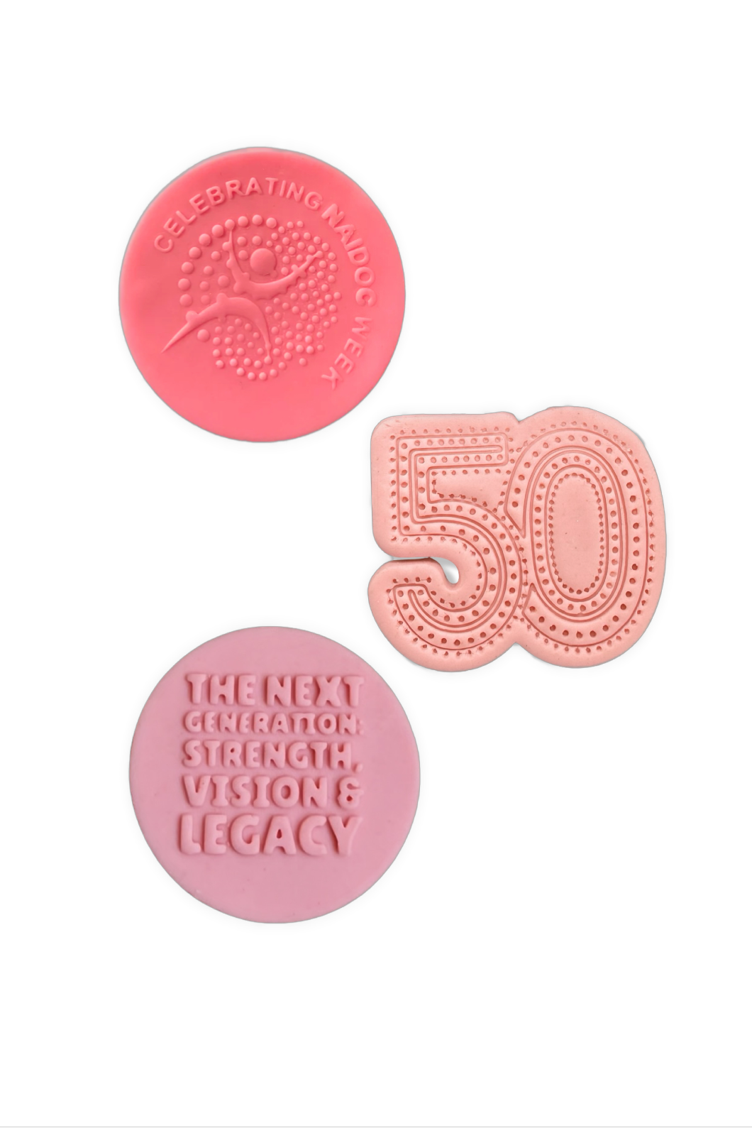NAIDOC week debosser cookie raised stamp Aboriginal First Nations 50 y ...