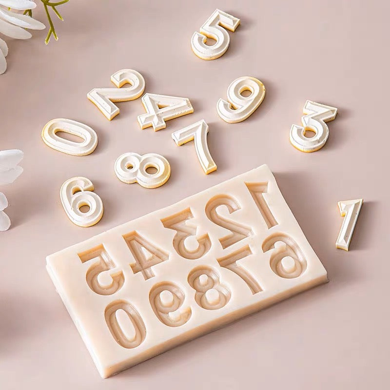 Large 3D Number Silicone Mould Cake – rissarosecookiecutter